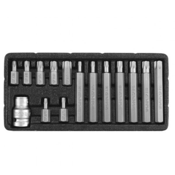 YT-0417 JGO DE PUNTAS TORX SECURITY T20-T55 15PCS YATO